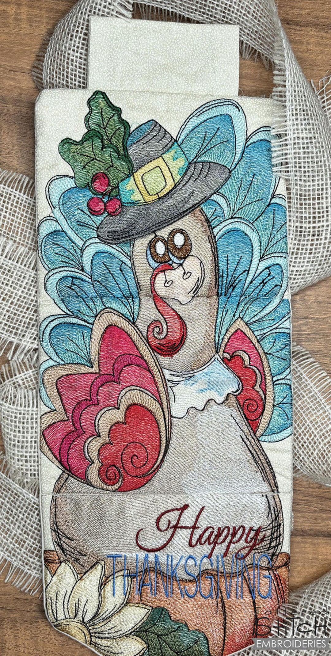 HAPPY THANKSGIVING TURKEY Wall Hanging - Sewing, Crafting, Embroidery ...