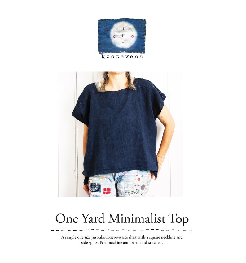 PDF Sewing Pattern One Yard Minimalist Top | Etsy