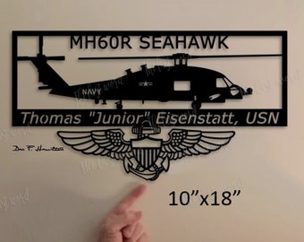 MH-60R front Armed HELO .50 Cal/agm 114 SH60R Seahawk Decal, MH60R ...