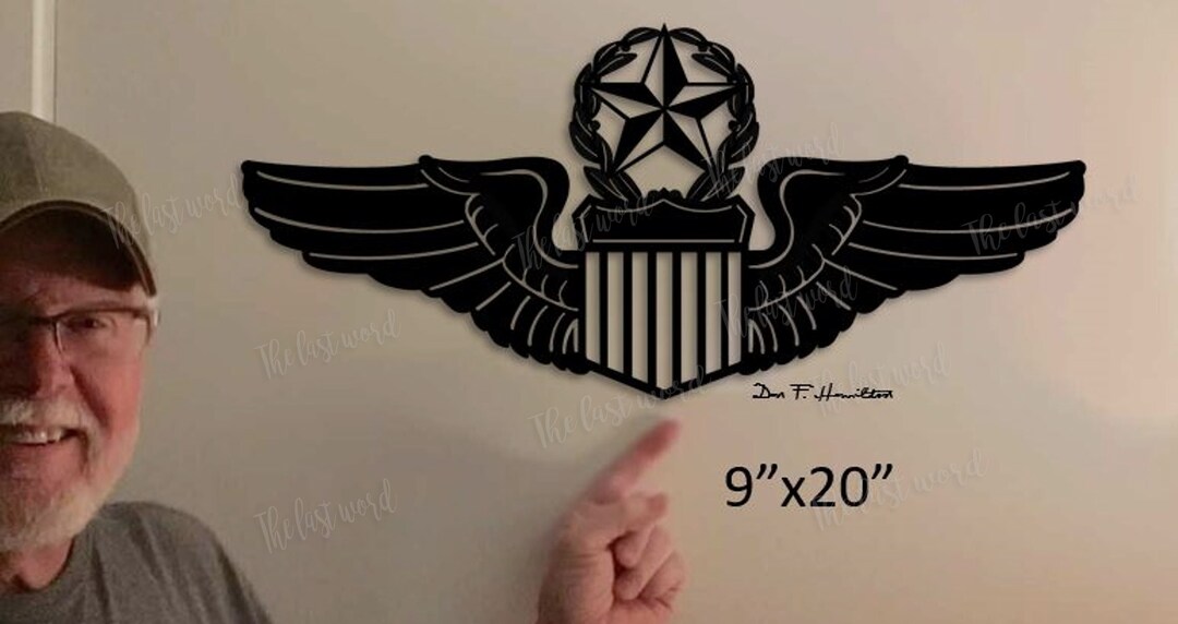 Command Pilot Wings Silhouette XXL - You Earned It...display It! - Etsy