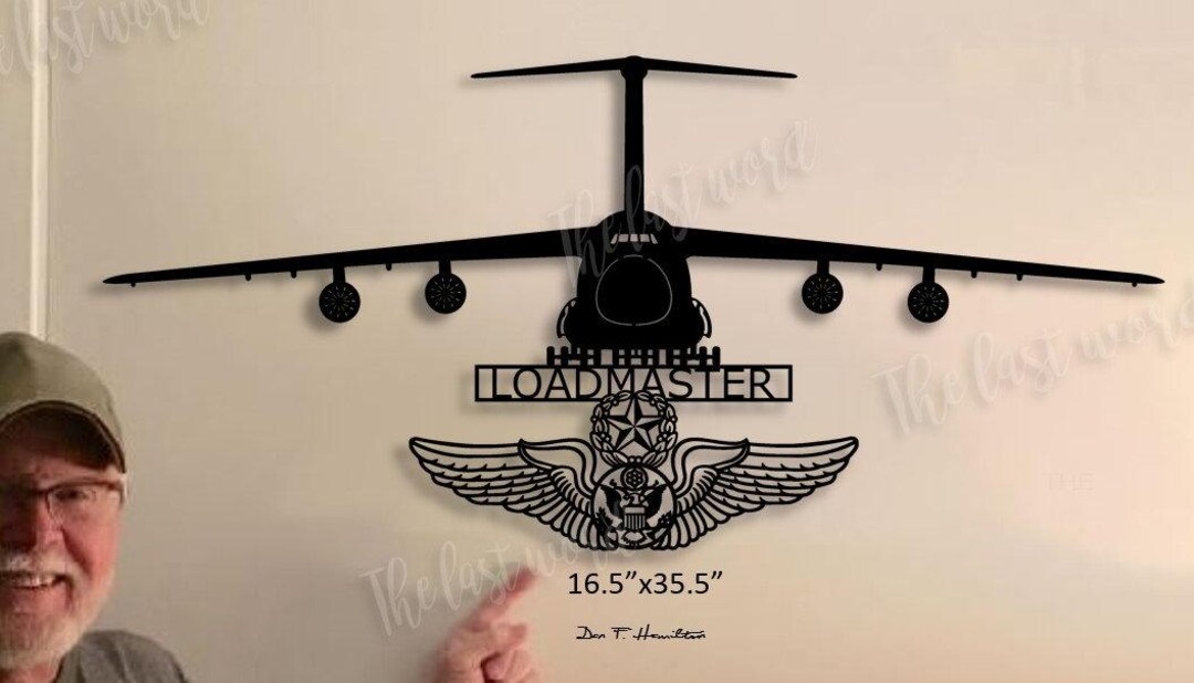 C-5 Galaxy - Loadmaster With Chief Enlisted Aircrew Wings - Large - Etsy