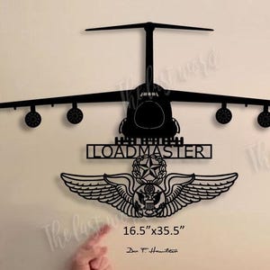 C-5 Galaxy - Loadmaster With Chief Enlisted Aircrew Wings - Large - Etsy