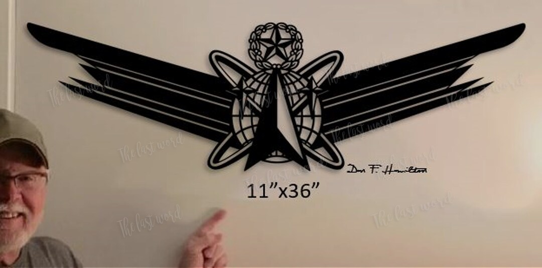 Master Space Operations Badge XL Silhouette You Earned It...display It ...