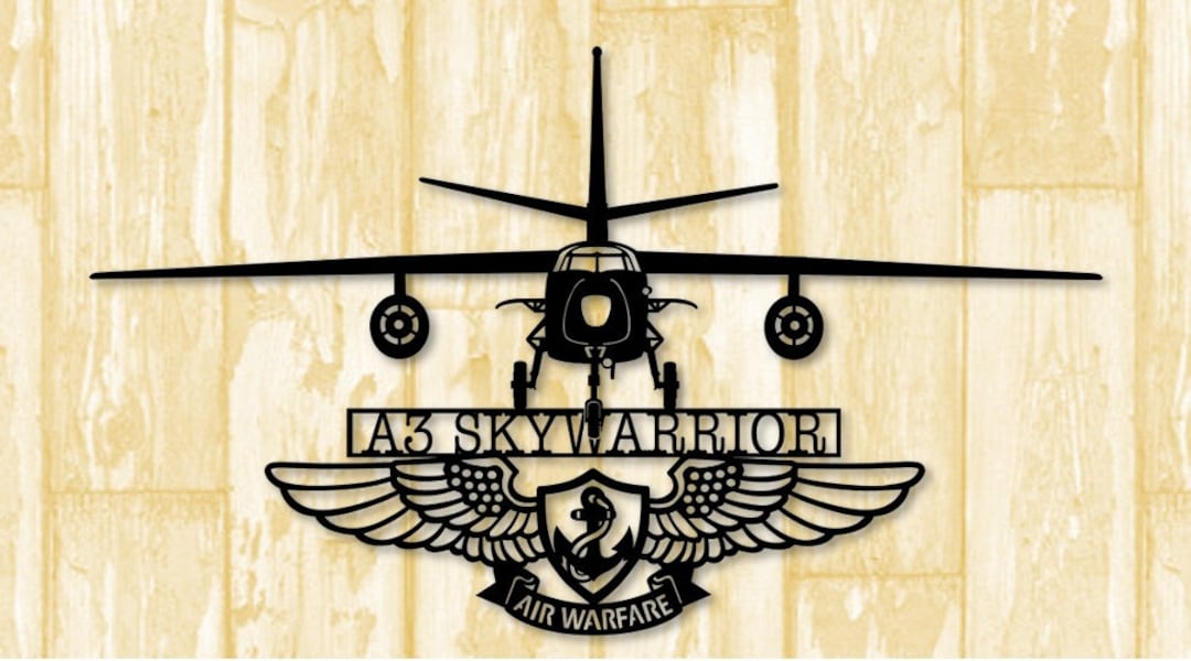 A-3 Skywarrior With EAWS Wings Electronic Warfare - Etsy