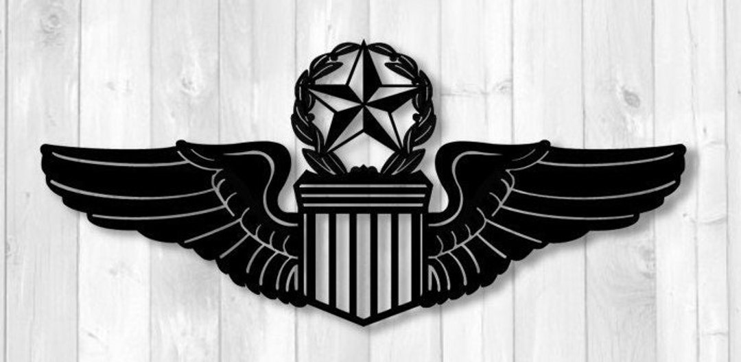Command Pilot Wings Silhouette - You Earned It...display It! - Etsy