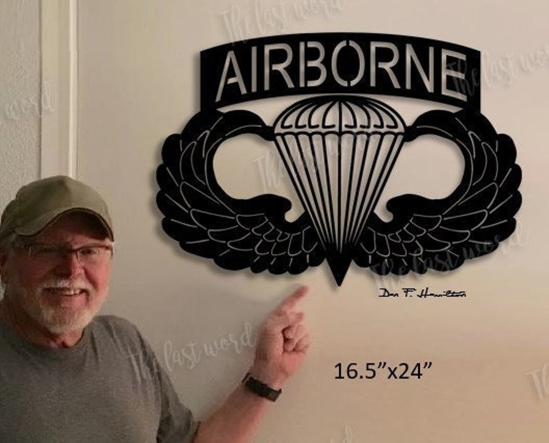 US Military Airborne Wings XL... You Earned It - Etsy