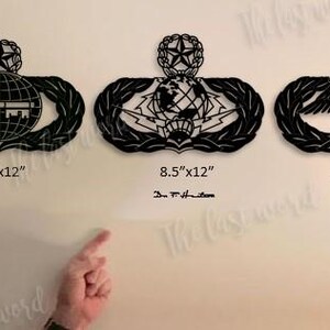 Combination Package of 3 12 USAF Badges Level-7 Maintenance, Level-9 ...