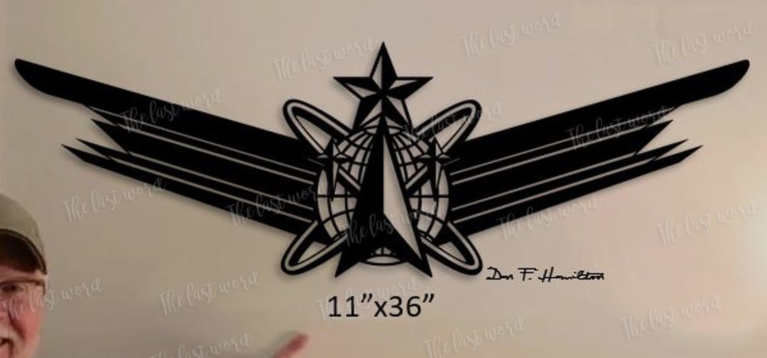Senior Space Operations Badge XL Silhouette - You Earned It...display ...