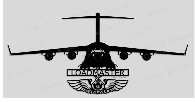 C-17 Globemaster large Loadmaster With Sr. Enlisted Wings - Etsy