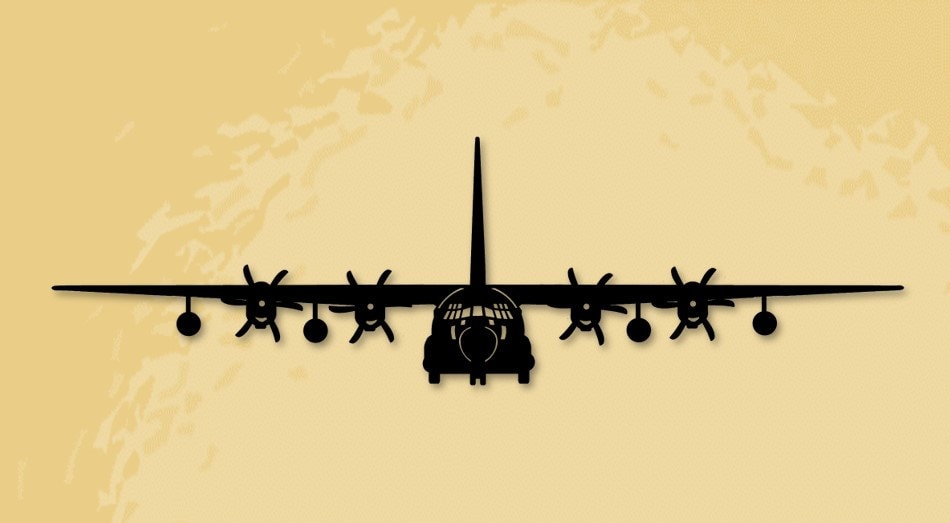 MC-130J Hercules 6-blade Prop Aircraft Wall Art | Etsy