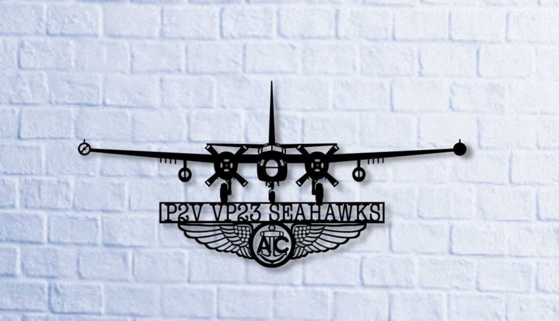P2V Neptune VP23 Seahawks With Aircrew Wings - Naval Aircraft Wall Art ...