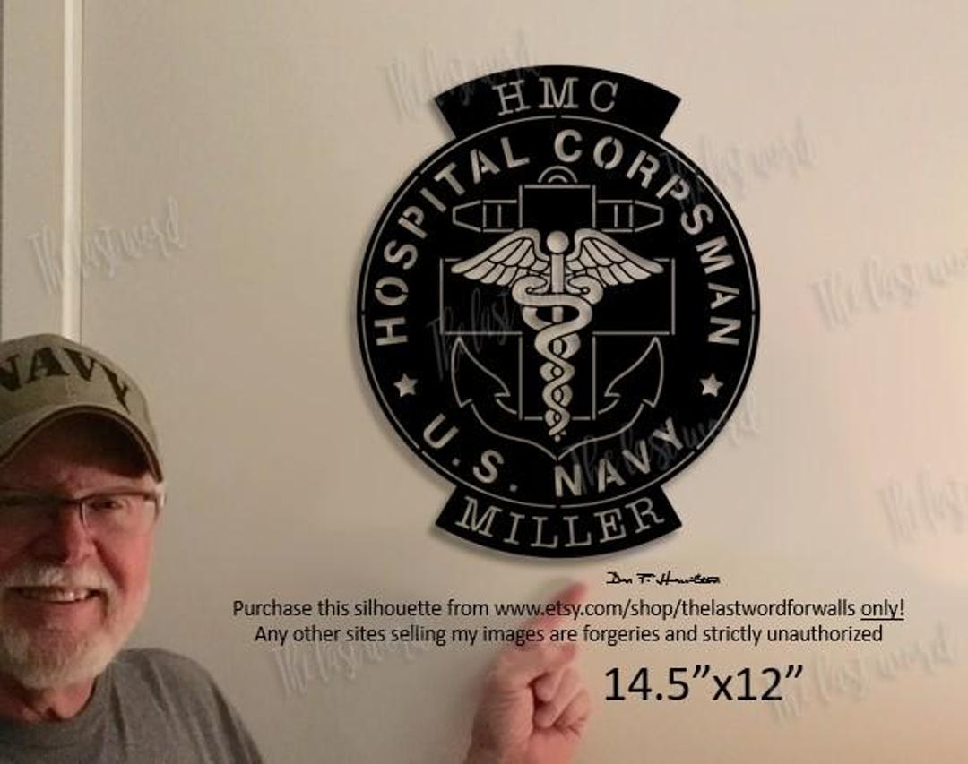 Hospital Corpsman U.S. Navy Insignia - Personalized - Etsy