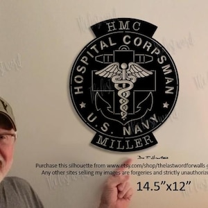 Hospital Corpsman U.S. Navy Insignia - Personalized - Etsy