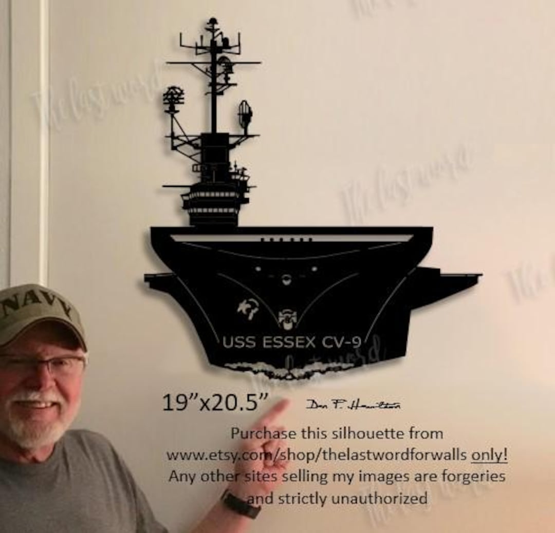 USS Essex CV-9 Aircraft Carrier - Etsy