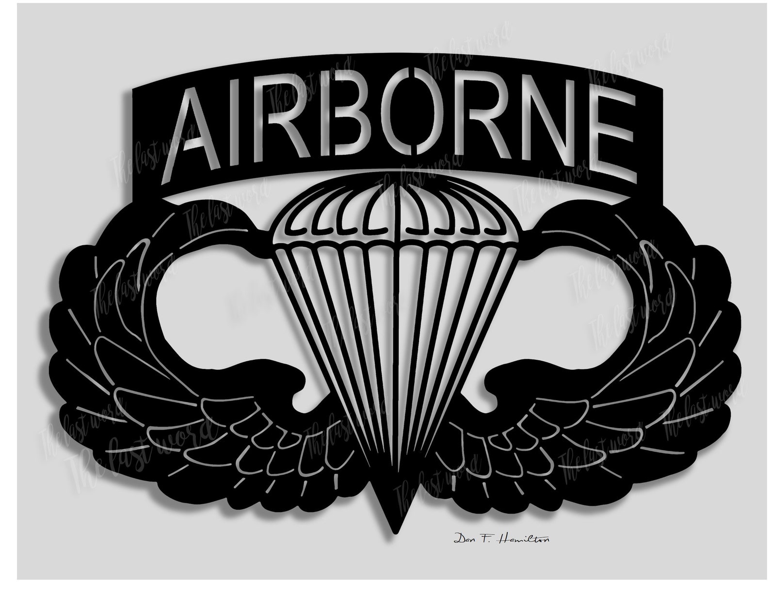 US Military Airborne Wings XL... You Earned It - Etsy