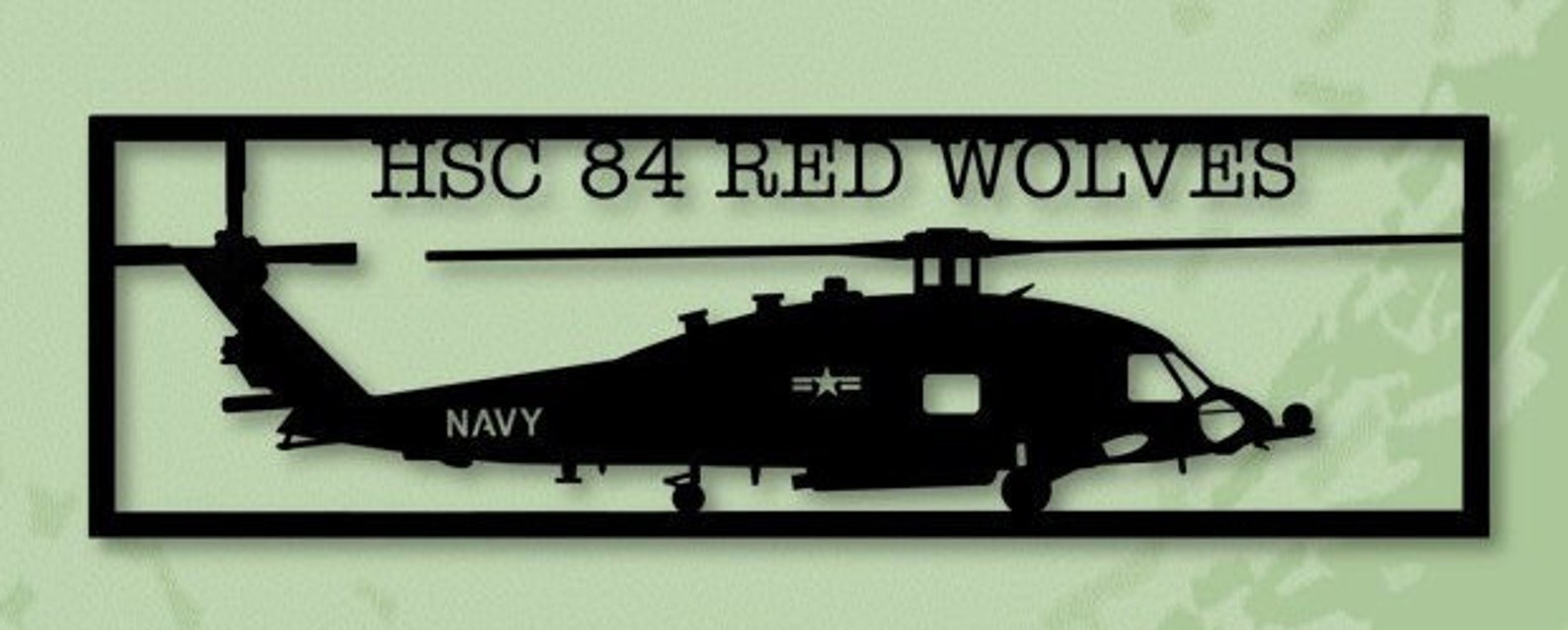HSC-84 RED WOLVES HH60H Seahawk Special Warfare Helicopter - Etsy