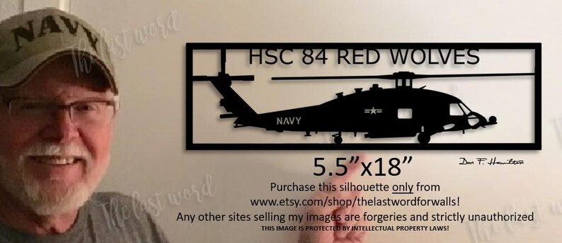 HSC-84 RED WOLVES - HH60H Seahawk - Special Warfare Helicopter - Etsy