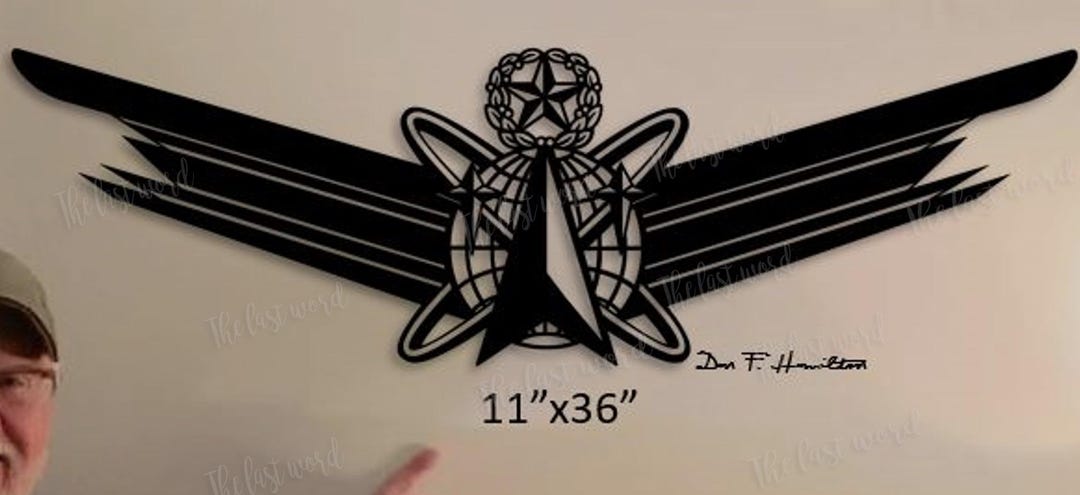 Master Space Operations Badge XL Silhouette - You Earned It...display ...