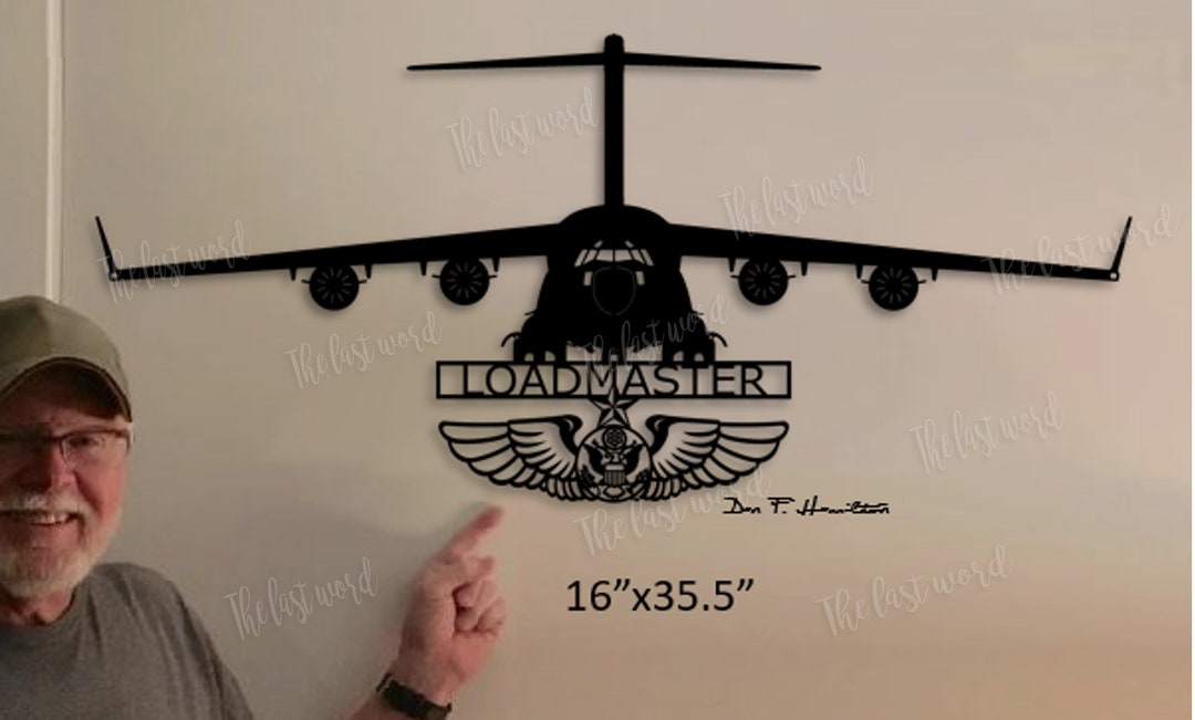 C-17 Globemaster large, Loadmaster With Sr. Enlisted Wings Strategic ...