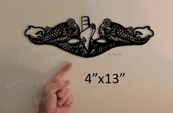 US Navy Submarine Dolphins Submarine Service Pin | Etsy