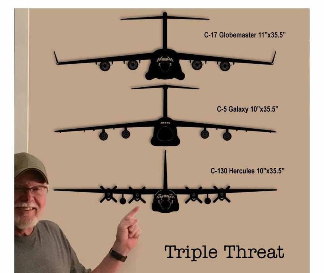 Triple Threat Package - C5 Galaxy, C17 Globemaster, C130 Hercules ...