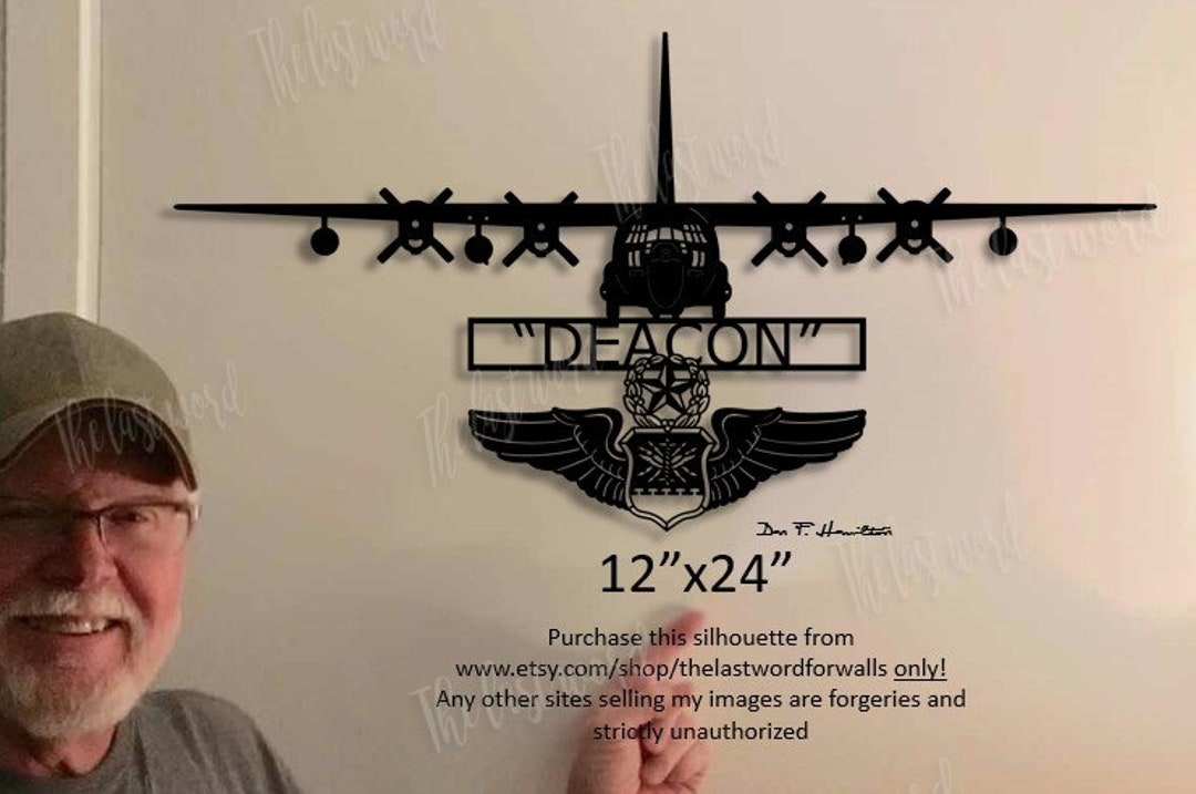 MC130E Combat Talon I With Master Navigator Wings, Personalized - Etsy