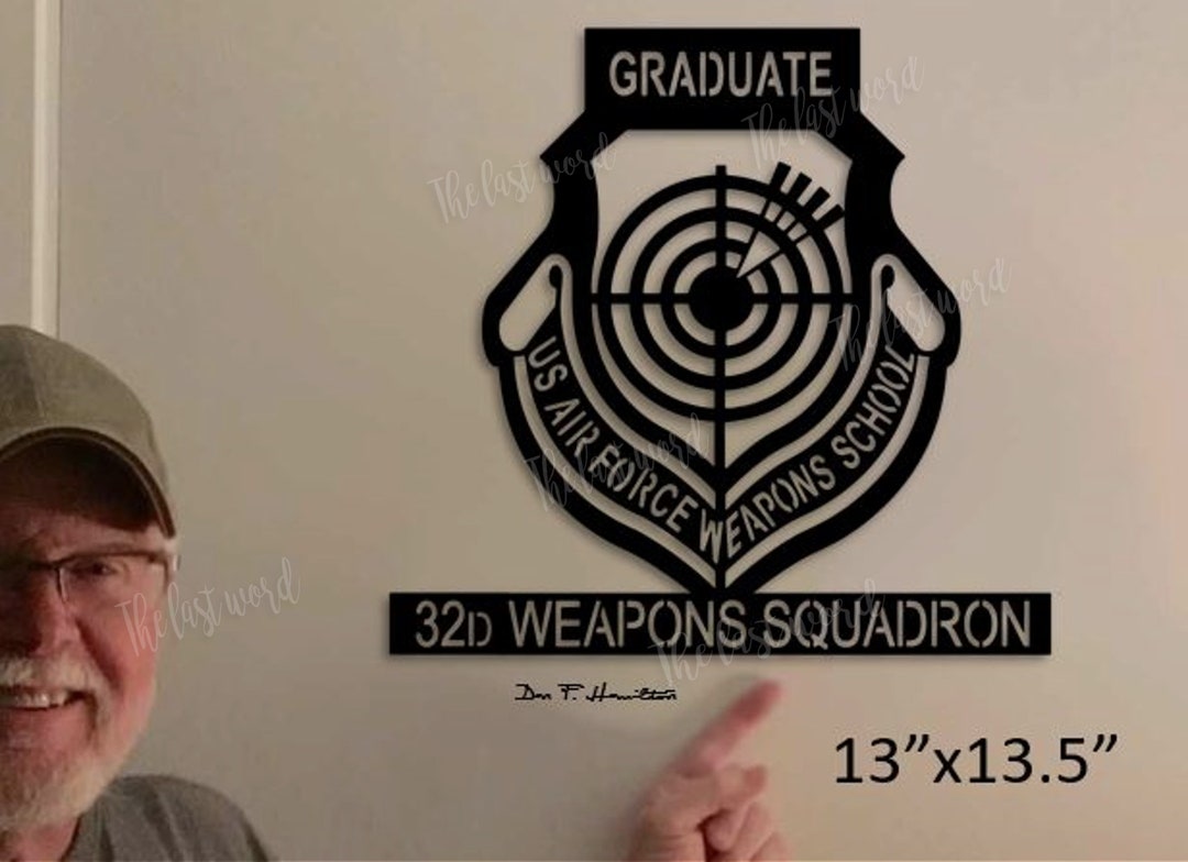 US Air Force Weapons School Graduate Patch - Personlized...you Earned ...