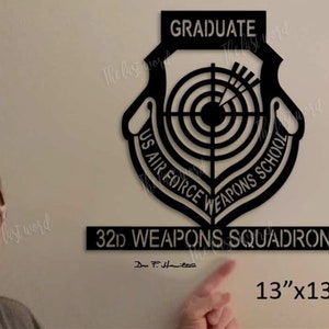 US Air Force Weapons School Graduate Patch - Personlized...you Earned ...