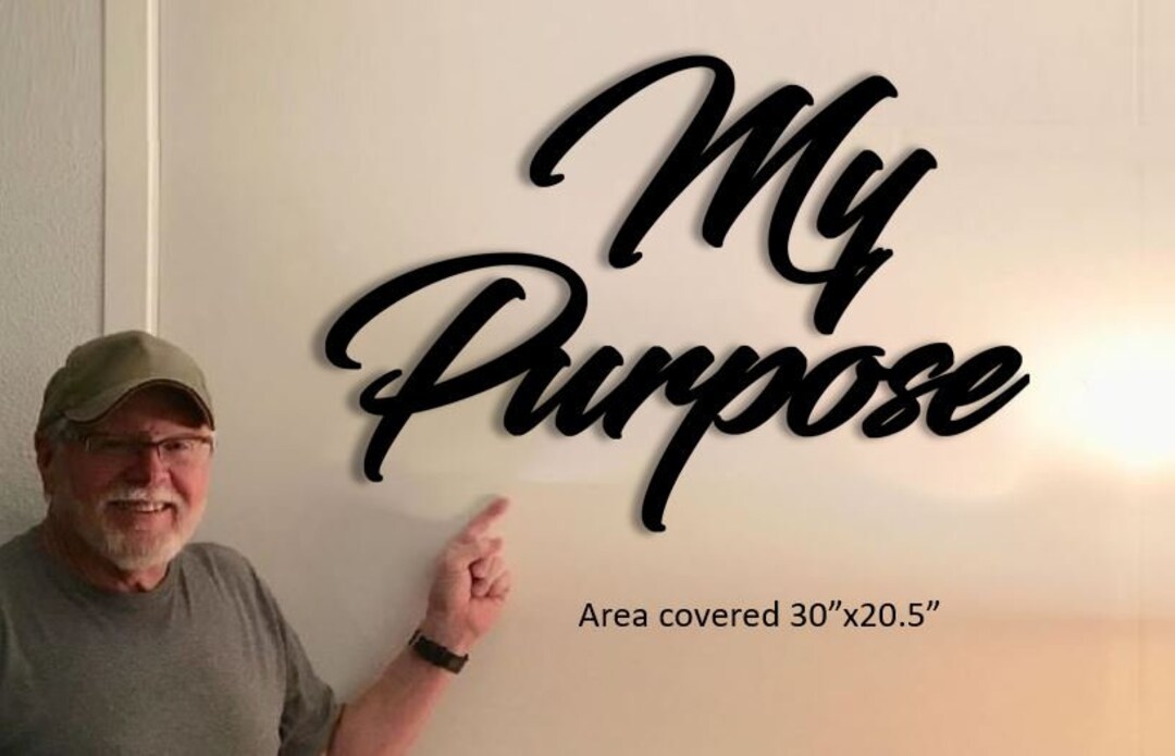 My Purpose Word Wall Art - Etsy
