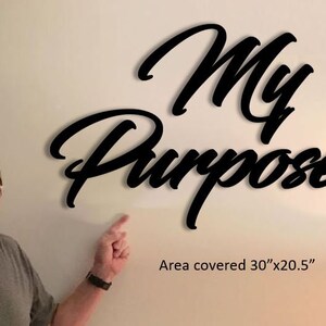 My Purpose Word Wall Art - Etsy