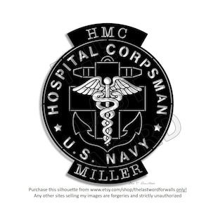 Hospital Corpsman U.S. Navy Insignia - Personalized - Etsy