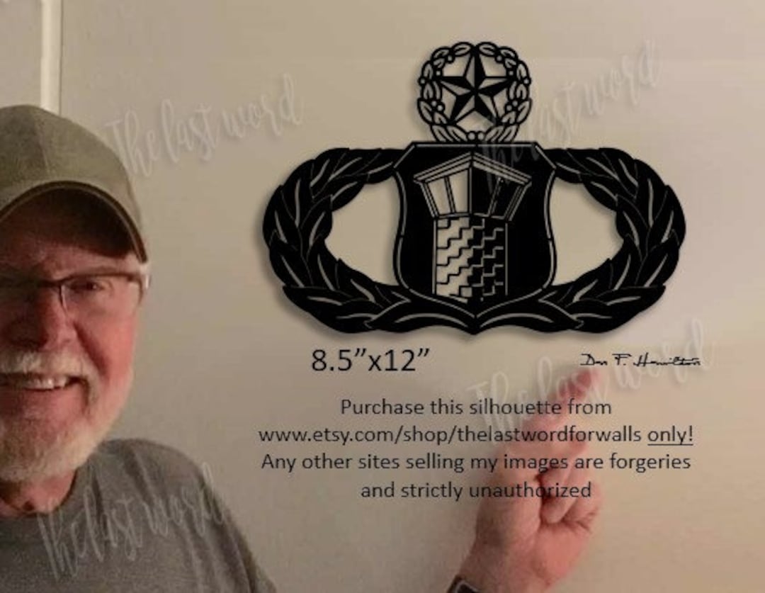 USAF Master Air Traffic Controller Badge Silhouette! You Earned It!! - Etsy