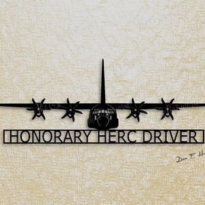 C-130J Hercules "honorary HERC Driver" Aircraft Wall Art - Etsy
