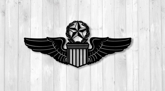 Command Pilot Wings Silhouette You Earned It...display It - Etsy