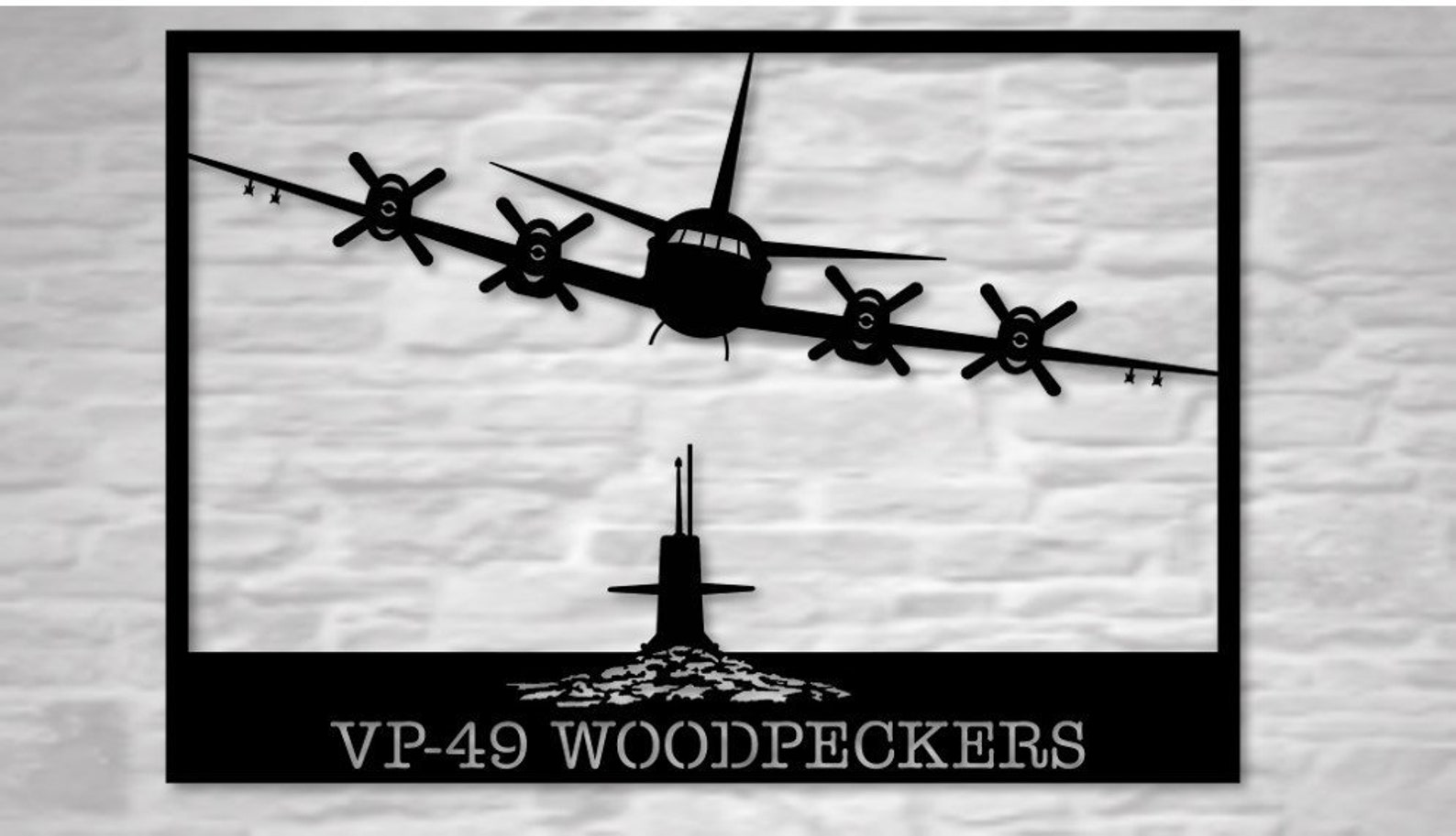 P-3 VP-49 Woodpeckers Flying Over Submarine - Etsy