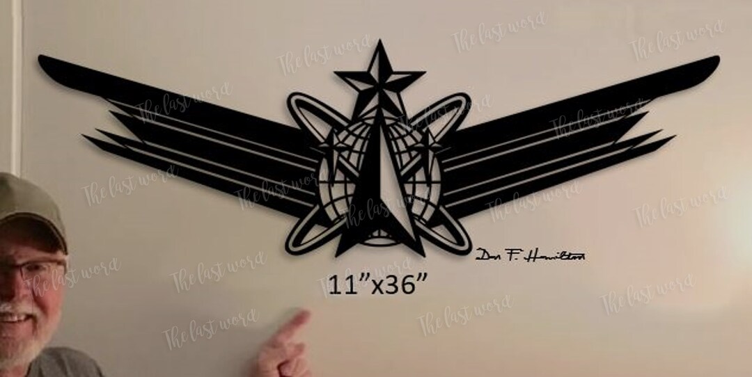 Senior Space Operations Badge XL Silhouette You Earned - Etsy