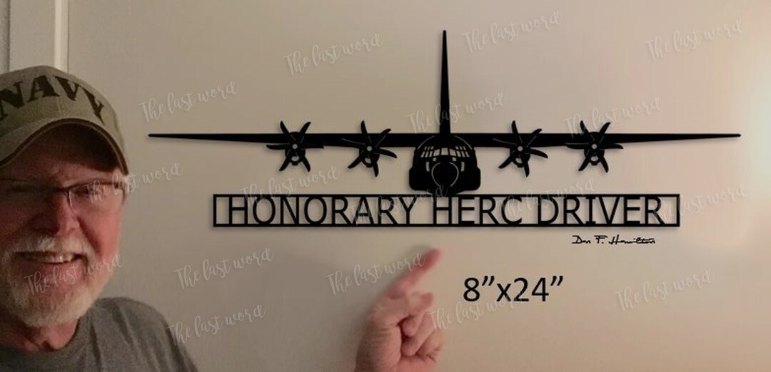 C-130J Hercules "honorary HERC Driver" Aircraft Wall Art - Etsy