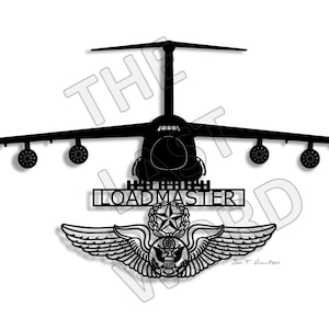 C-5 Galaxy - Loadmaster With Chief Enlisted Aircrew Wings - Large - Etsy