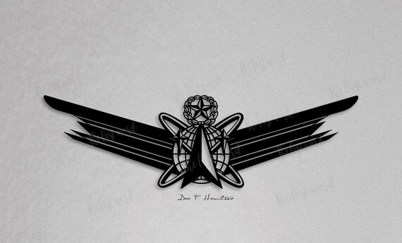 Master Space Operations Badge XL Silhouette You Earned - Etsy