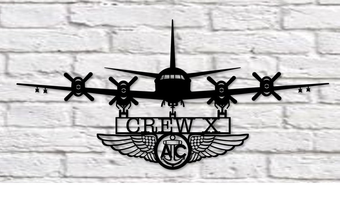 P3 Crew X With Aircrew Wings P3 Orion Naval Aircraft Wall Art - Etsy