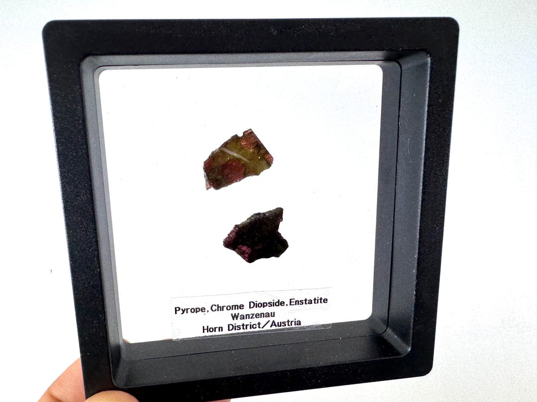 2pcs Pyrope,chrome Diopside,enstatite Wanzenau Horn District,austria ...