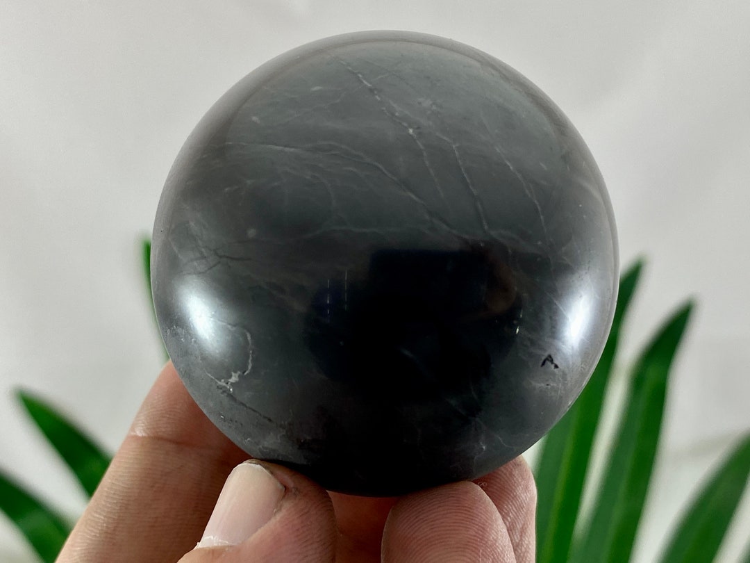 Shungite Sphere 5cm,emf and Radiation Protection and Healing,ball ...