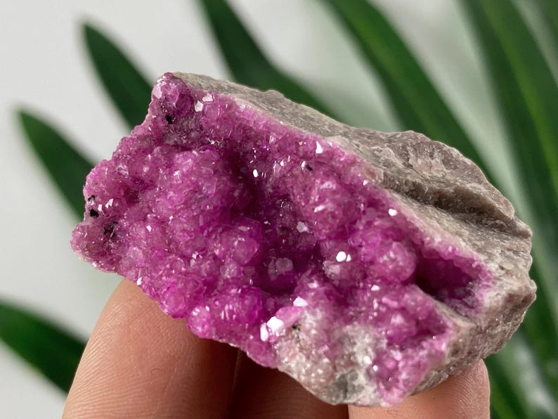 Hermosa calcita de cobalto de la República del Congo, cristal de ...