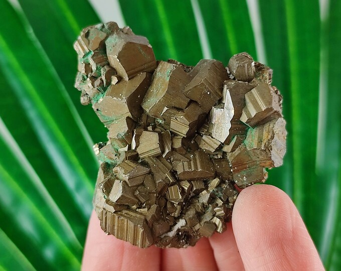 Very Rare Pyrite With Copper Oxide From Borieva Mine, Madan,bulgaria ...