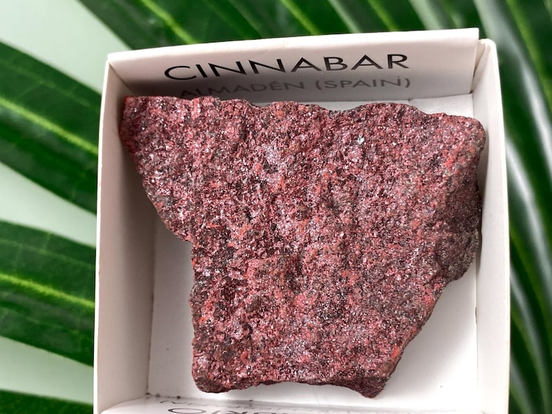 CINNABAR: Almaden,spain,cinnabar Stone,raw Cinnabar,collection Minerals ...