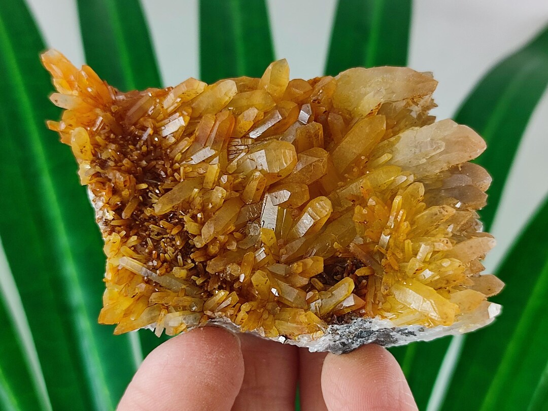 Limonite Included Quartz Crystal Cluster - Madan, Bulgaria,n1 - Etsy ...