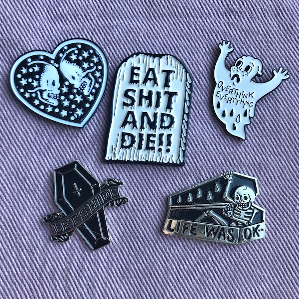 Goth Pins - Etsy