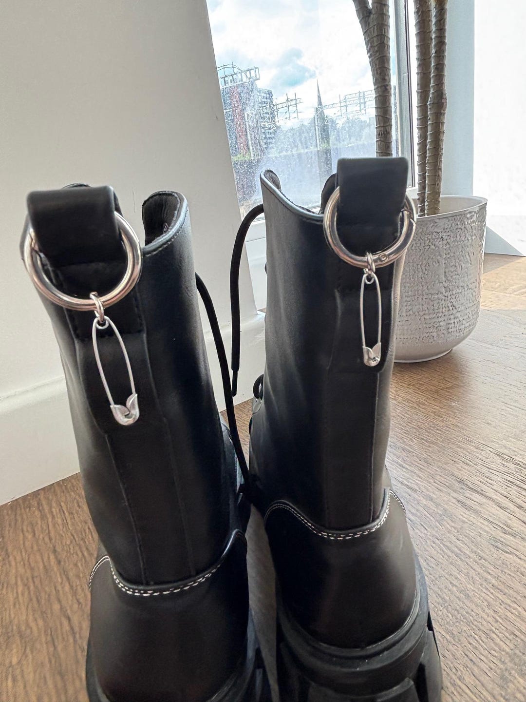 Safety Pin Boot Charms | Goth Emo Alt Tattoo Rocker - Etsy