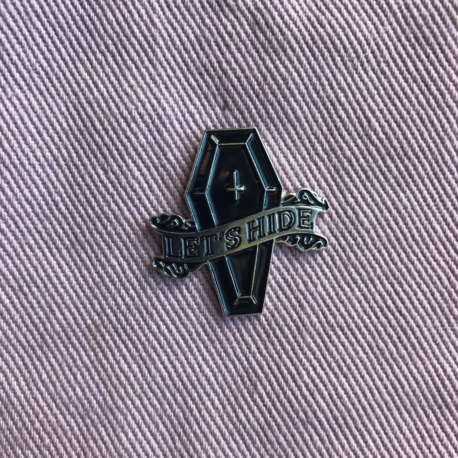 Pissy Pins Enamel Ghost Spooky Pin Coffin Love Hear Emo Pin Goth Pin ...