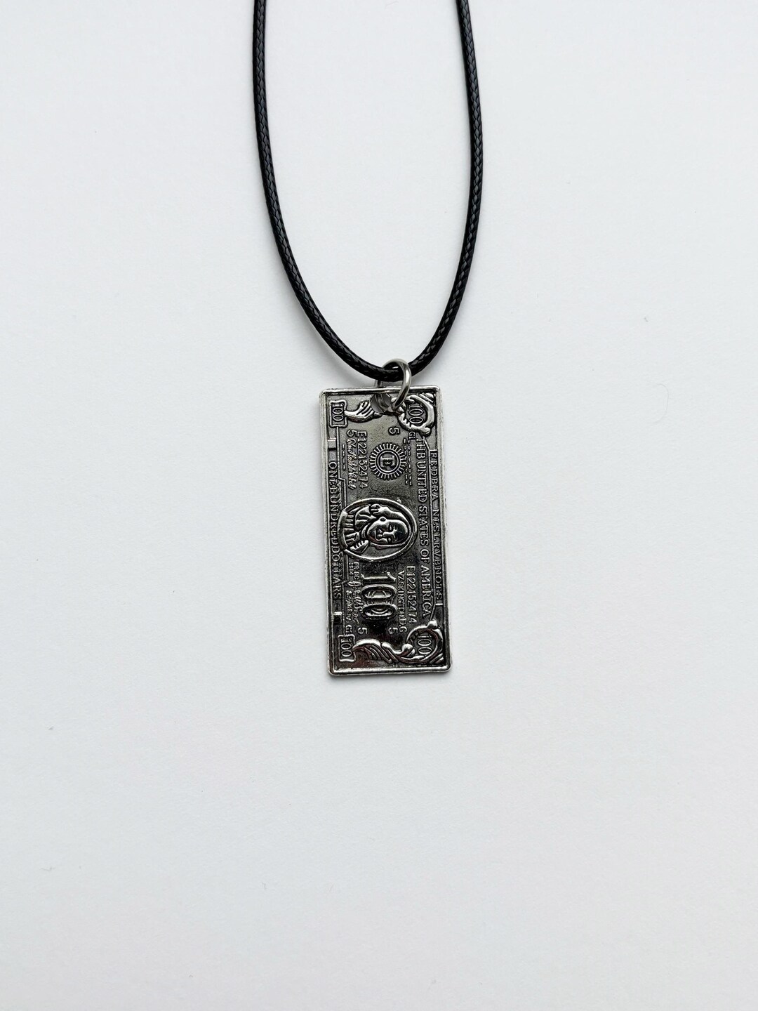 100 Dollar Bill Cord Rope Choker Necklace & Pendent | America Street - Etsy